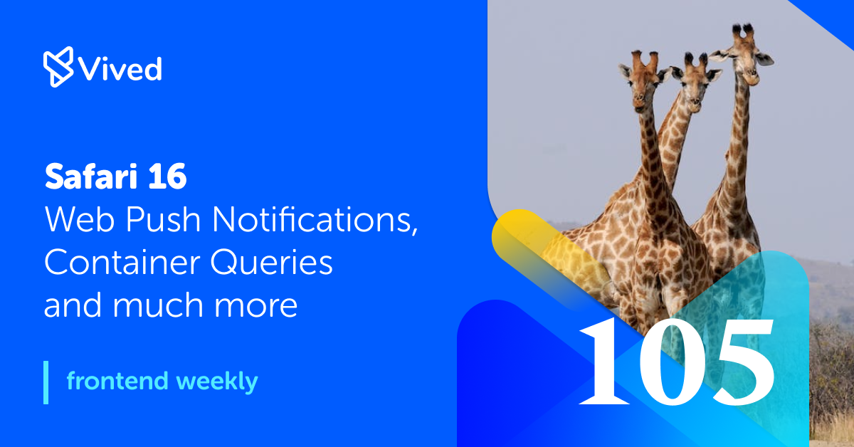 Safari with support for Web Push Notifications - Frontend Weekly vol ...