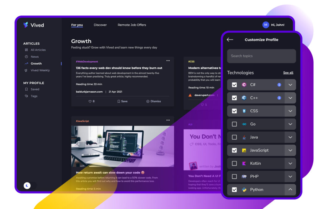 Vived – We pick IT content for you - Vived